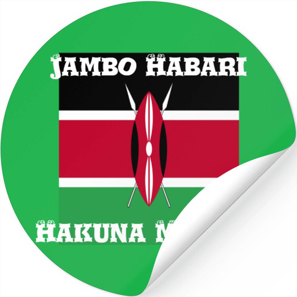 Beautiful Amazing Jambo Habari Hakuna Matata Stickers