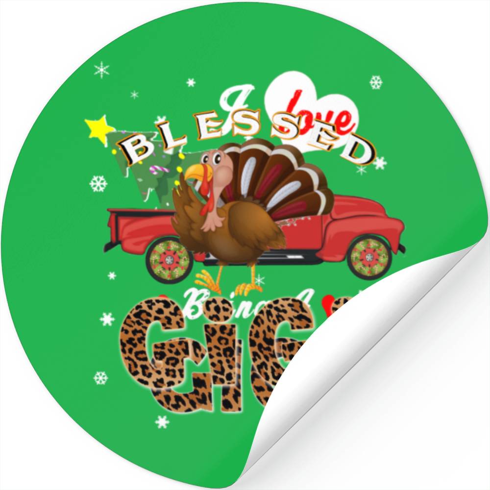 Gigi Lover | Blessed Gigi Thanksgiving Day Stickers