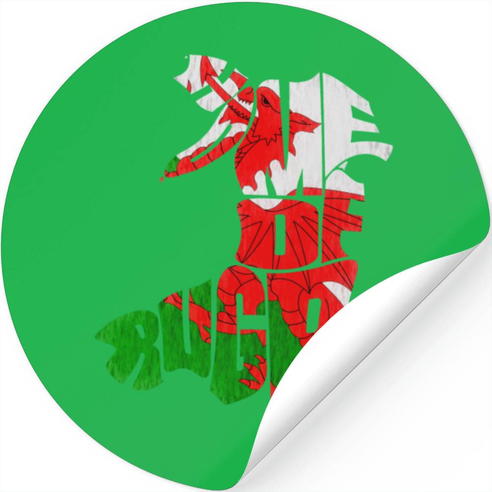 Wales Home Of Rugby Map Stickers