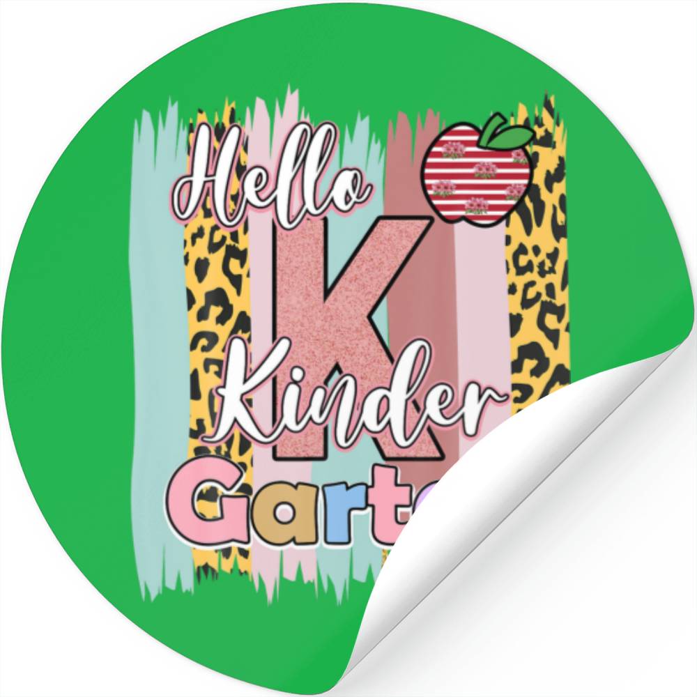 Back To School Hello K Kindergarten Teachers Stude Stickers