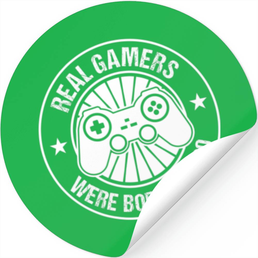 FPS RPG Gaming Birthday | Real Gamers Were Born In Stickers