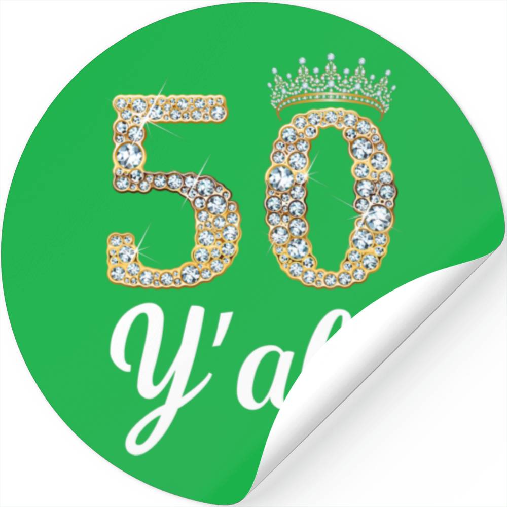 50 Years Queen Birthday Party Vintage 50Th Birthda Stickers