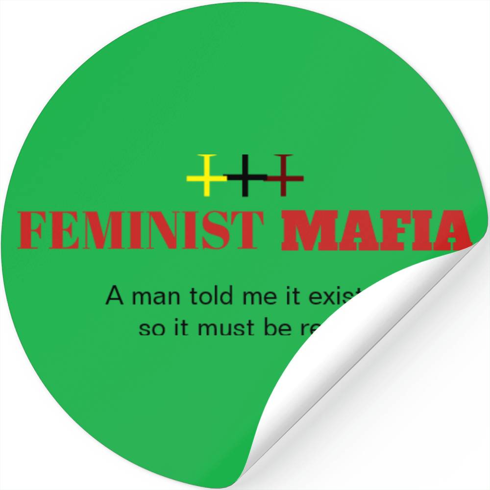 Feminist Mafia Anti-Sexism Female Symbol Multi Stickers