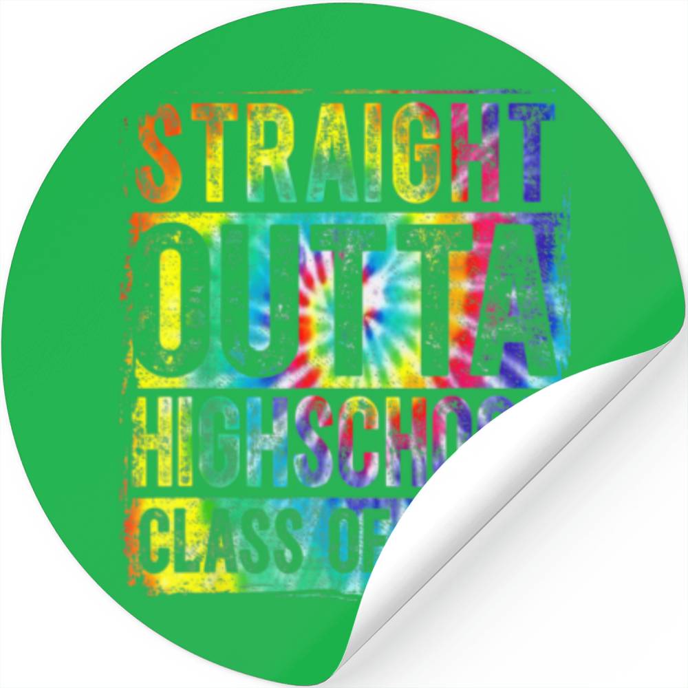 Straight Outta High School Class Of 2022 Graduatio Stickers