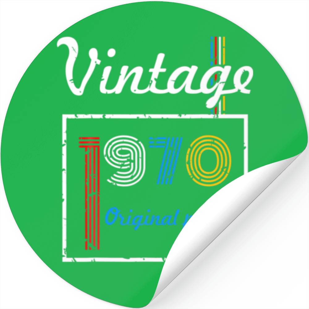 50 Years Old - Made In 1970 - Vintage 50Th Birthda Stickers