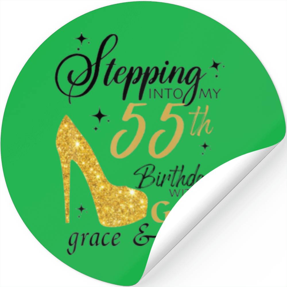 Stepping Into My 55Th Birthday With God's Graces A Stickers