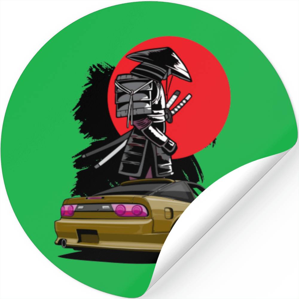 JDM Samurai Japanese Drift Car 240sx Stickers