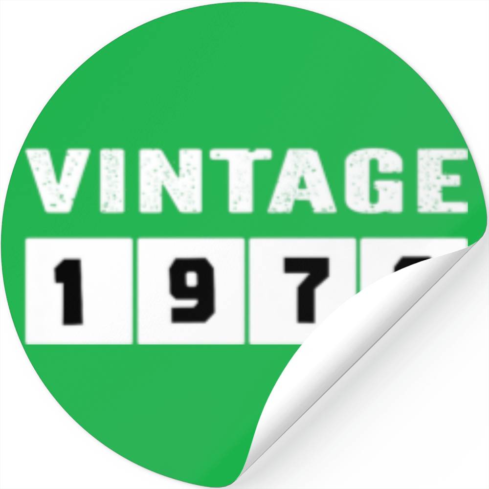 Happy Birthday 50Th 50 Years Old Vintage 1972 Bday Stickers
