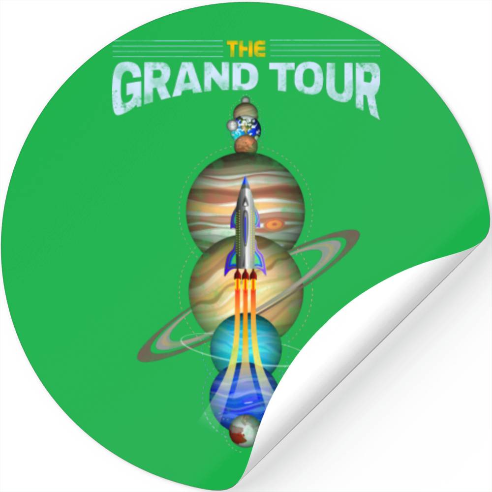 Retro Solar System The Grand Tour Stickers
