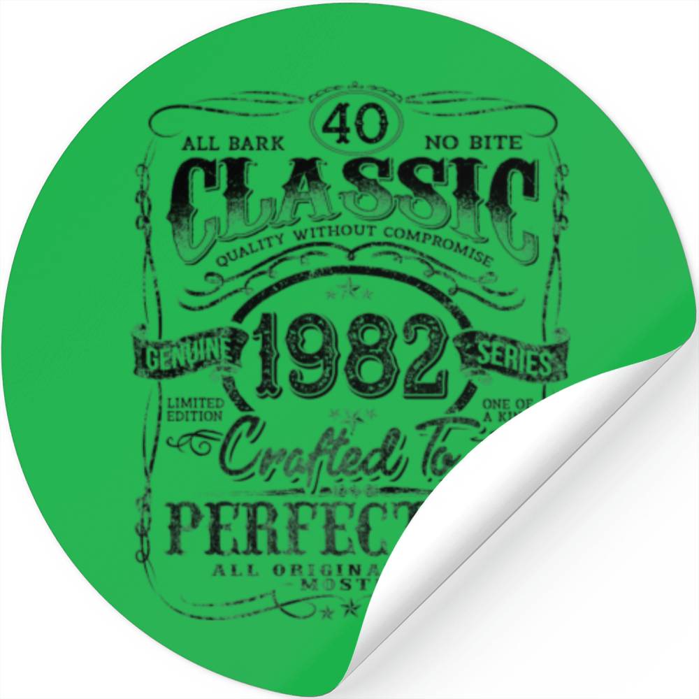 Vintage 1982 Limited Edition 40 Year Old 40Th Birt Stickers