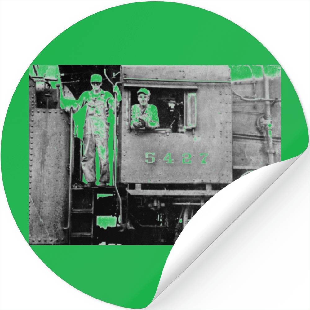 Engine 5427 Vintage Steam Train Locomotive Engine Stickers