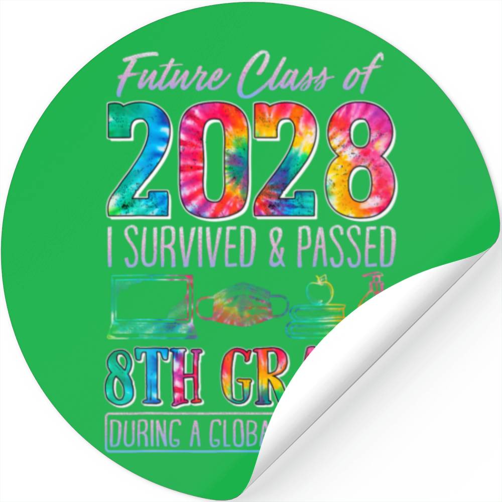 Future Class Of 2025 I Survived Passed 8Th Grade G Stickers