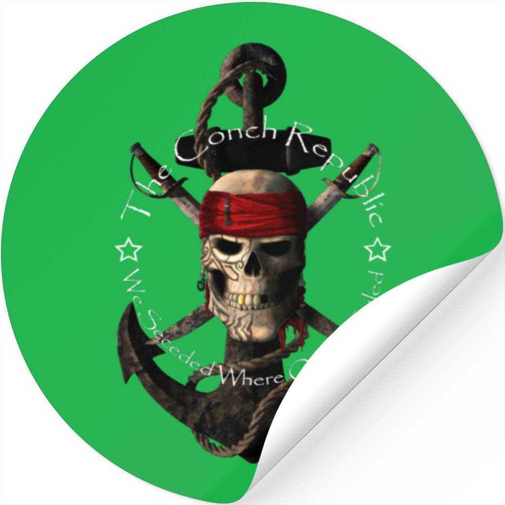 Key West Conch Republic We Seceded Where Others Fa Stickers