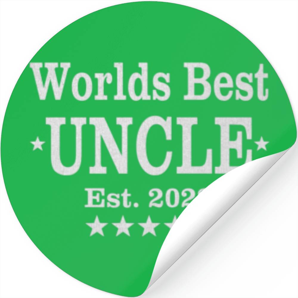 Worlds Best Uncle Est 2022 Fathers Day Stickers
