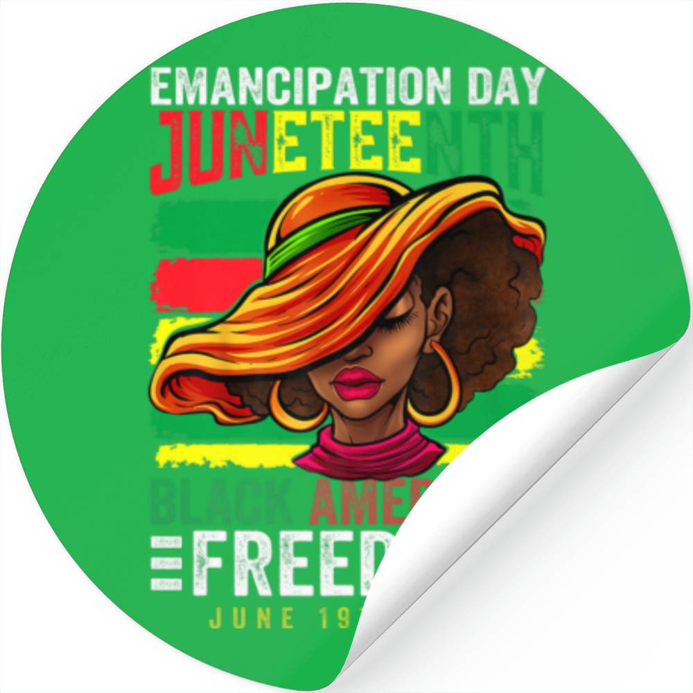 Emancipation Day Junenth Black American Freedom Ju Stickers