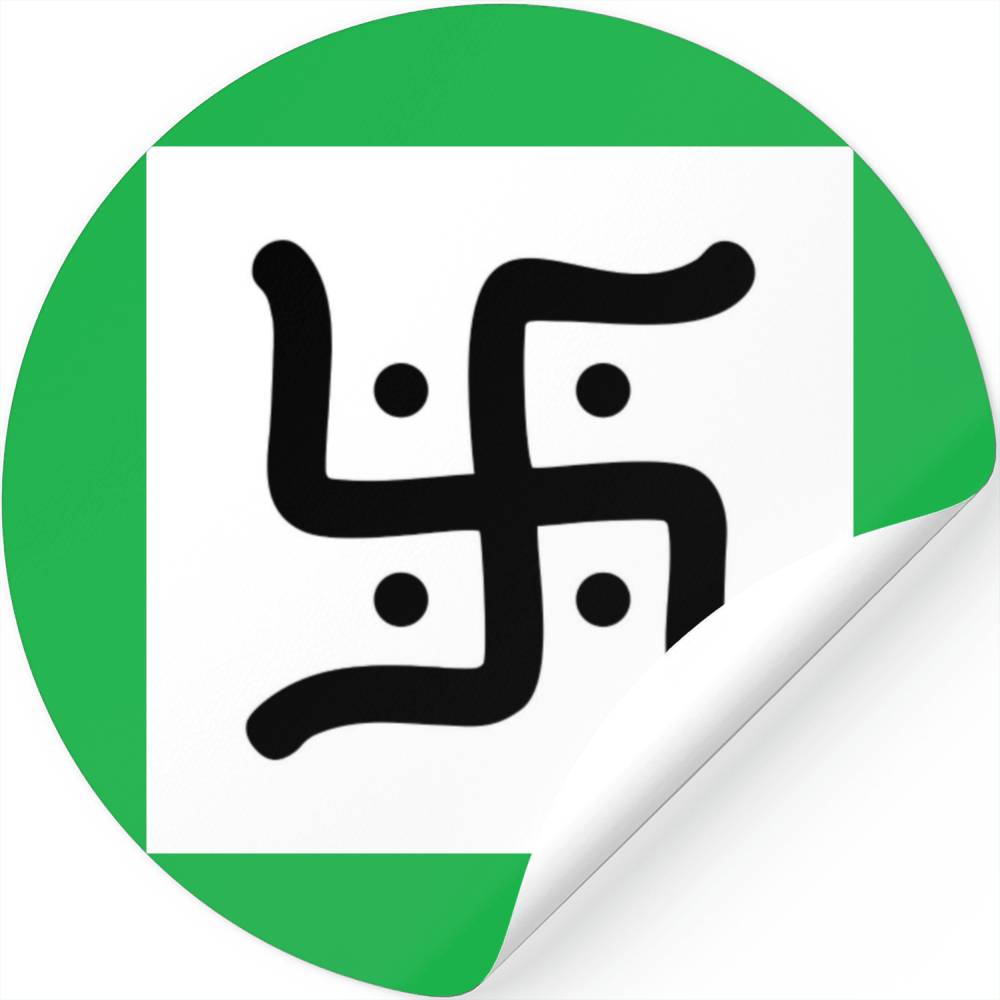 Indian Traditional Hindu Swastika Symbol Religion Stickers
