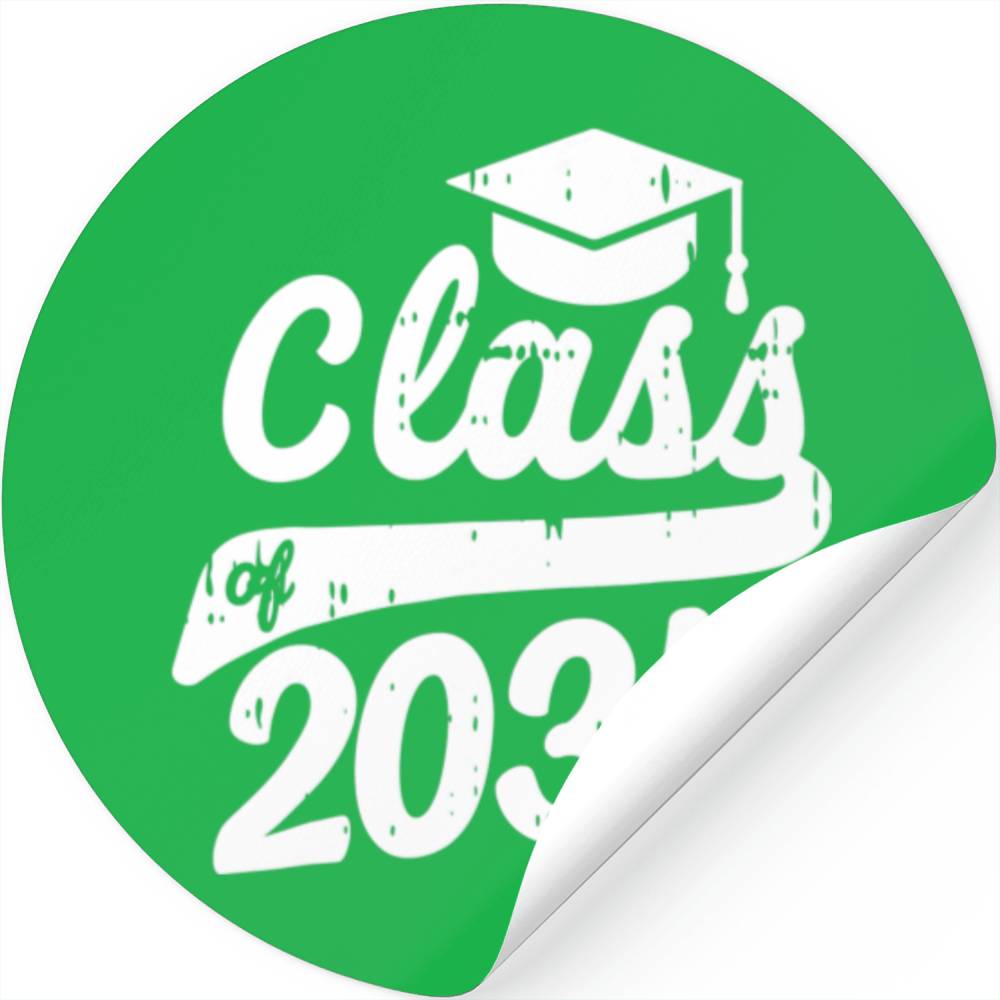 Class Of 2034 Grow With Me Kindergarten Graduation Stickers