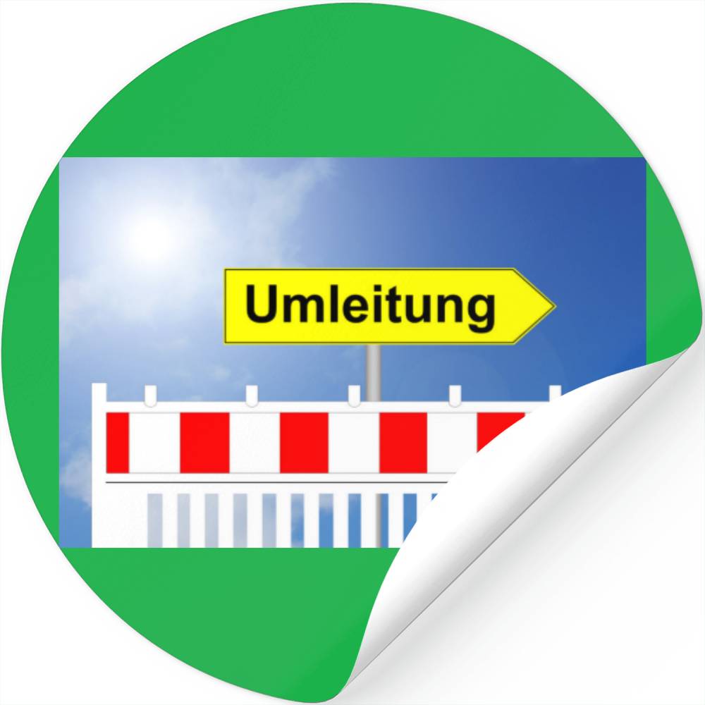 Construction Site, Diversion And Barrier Stickers