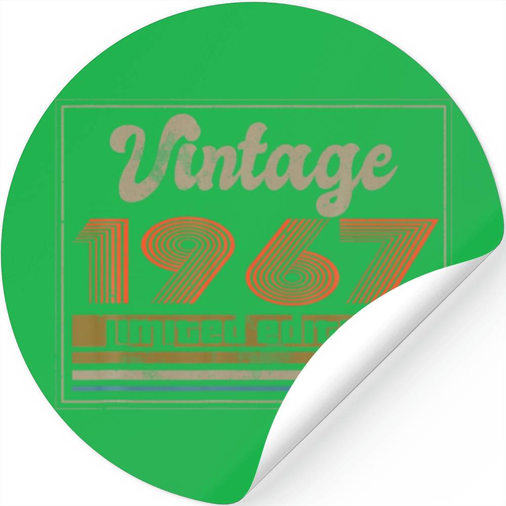 55 Year Old Vintage 1967 Limited Edition 55Th Birt Stickers