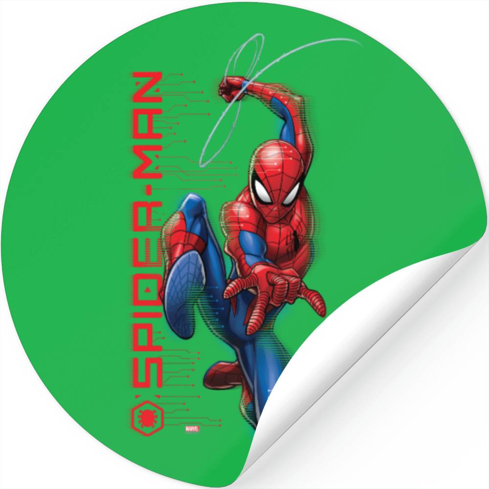 Spider-Man | High-Tech Circuit Character Art Stickers