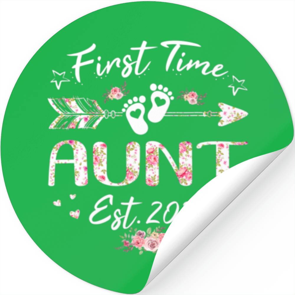 First Time Aunt Est 2022 Promoted To New Aunt Funn Stickers