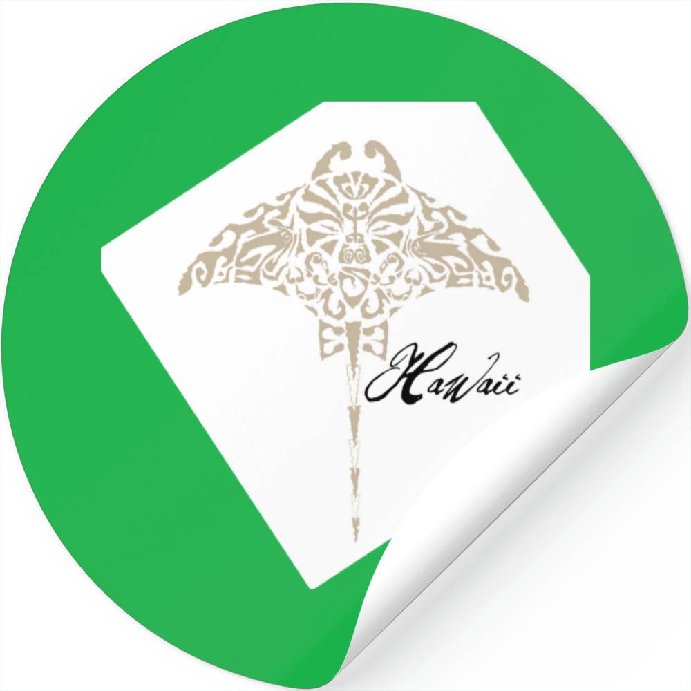 Tattoo Manta Ray & Turtle Hawaii Stickers