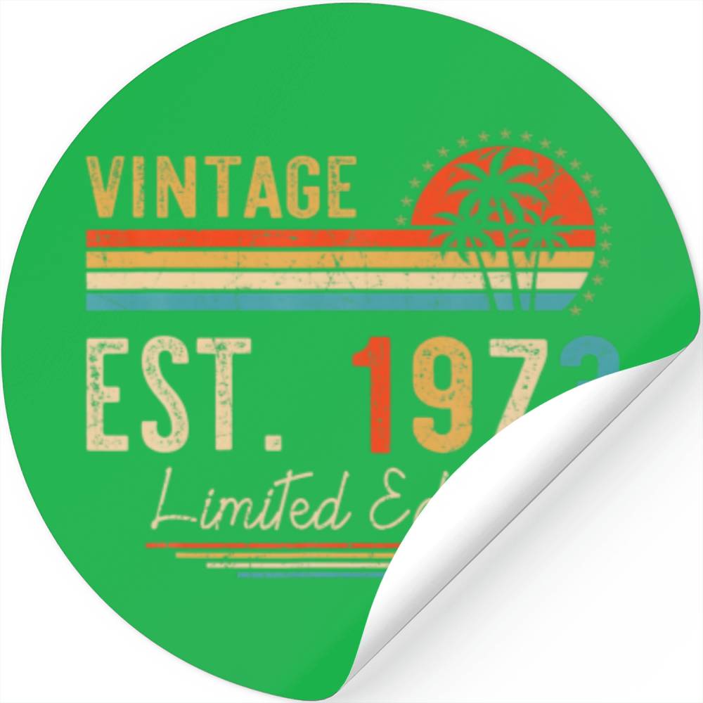49 Year Old Vintage 1973 Limited Edition 49Th Birt Stickers