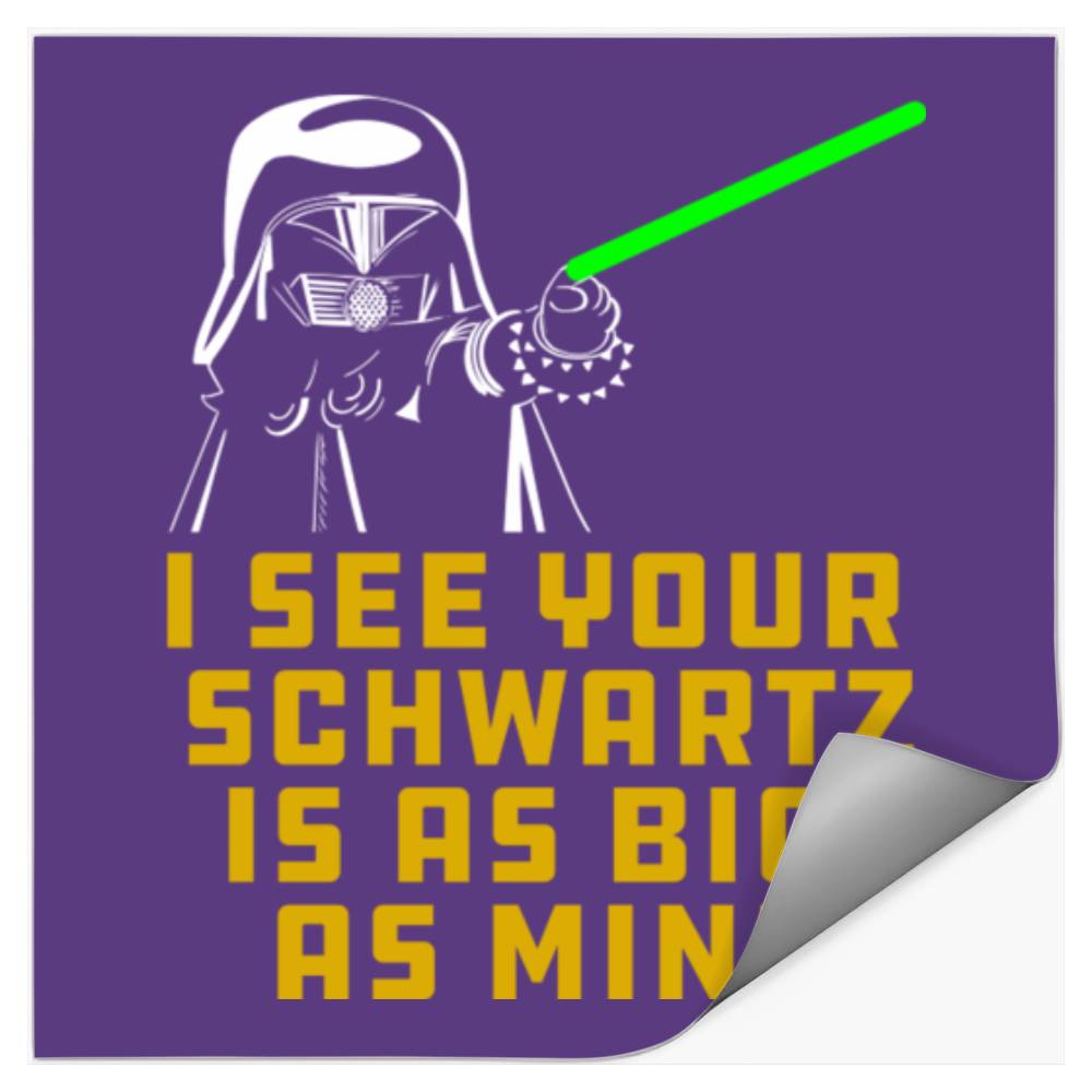 Dark Helmet I See Your Schwartz Is As Big As Mine. - Spaceballs - Stickers