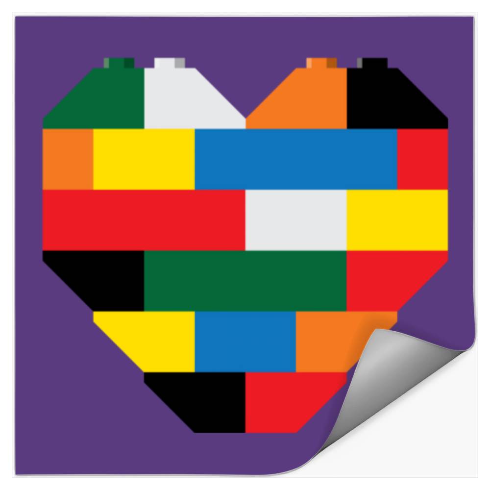 Brick Heart - Lego - Stickers
