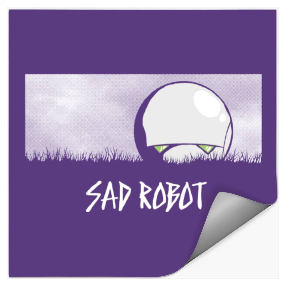 Sad Robot - Marvin - Stickers