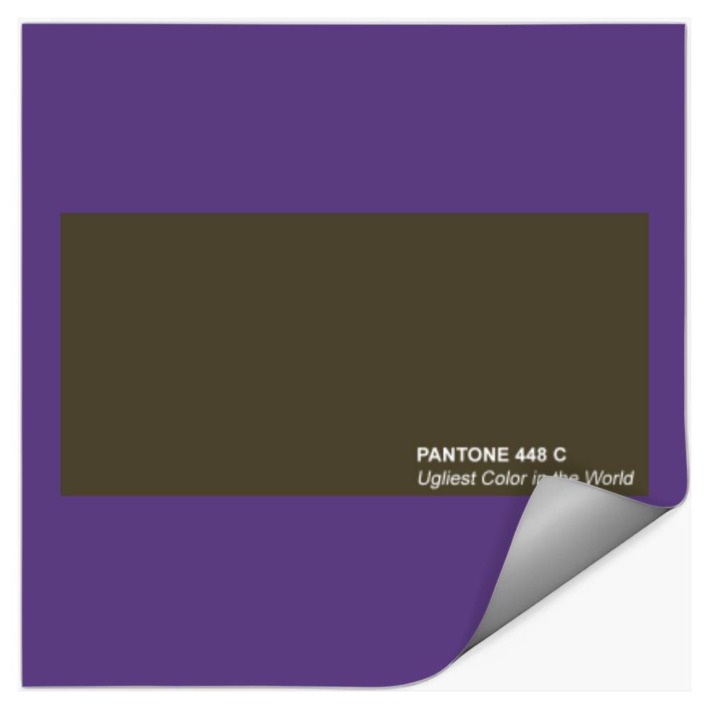 Pantone 448c - Ugliest Color - Pantone - Stickers