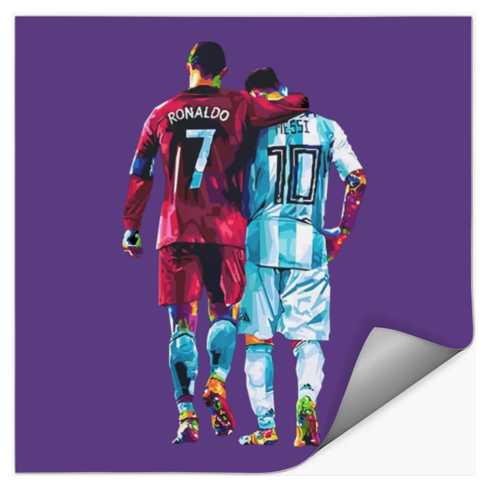 Lionel Messi And Cristiano Ronaldo Stickers, Football Legends Stickers
