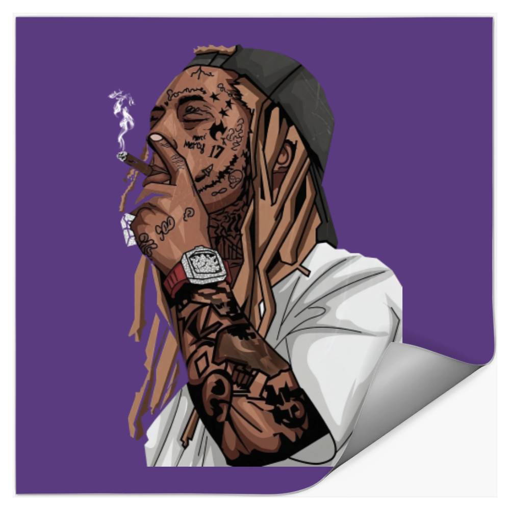 Lil Wayne Vintage Rapper Stickers, Lil Wayne Stickers, Lil Wayne 90s ...
