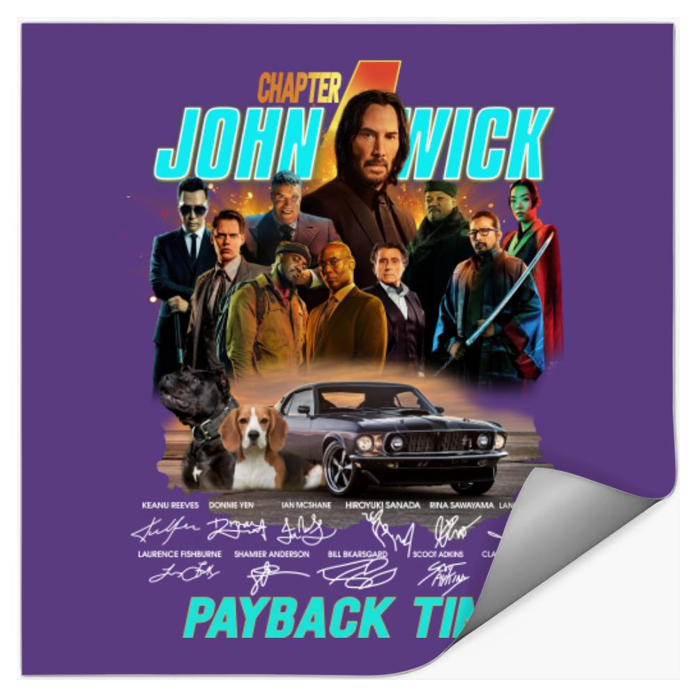 John Wick 4 Movie Stickers, Keanu Reeves Stickers,John Wick: Chapter 4 ...