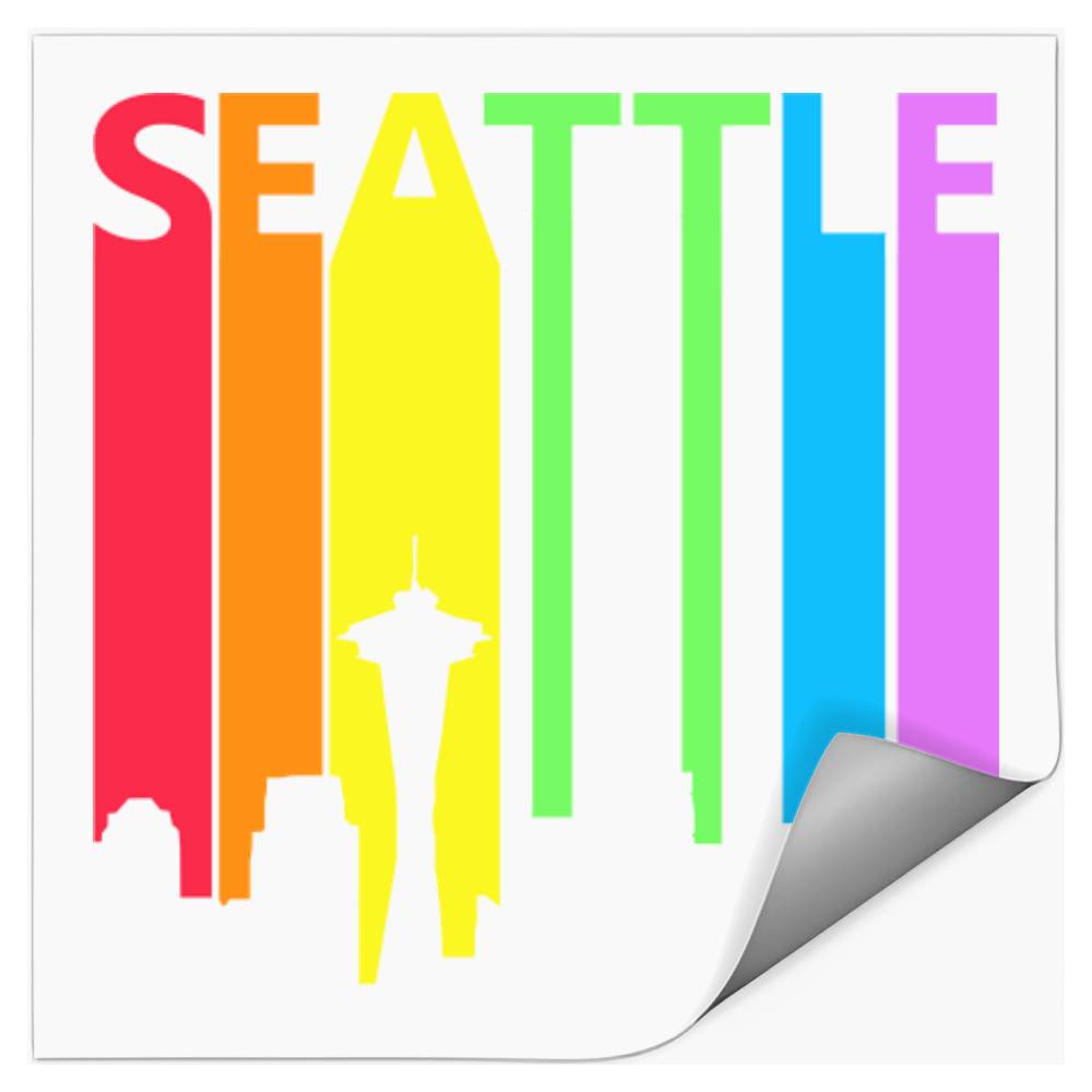Seattle T- Stickers Seattle L G B T Pride Support T- Stickers Stickers
